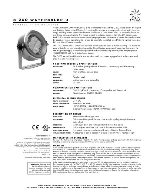 c-200 watercolor-u - Color Kinetics