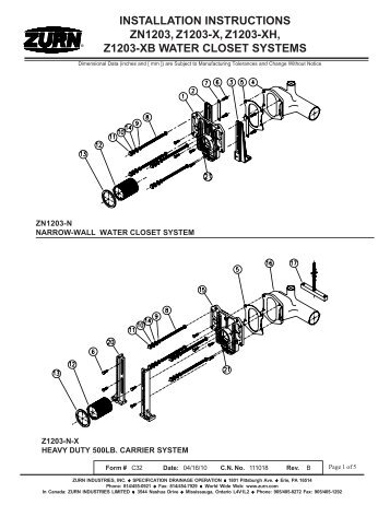 Z1186 AND Z1188 OIL INTERCEPTORS - Zurn