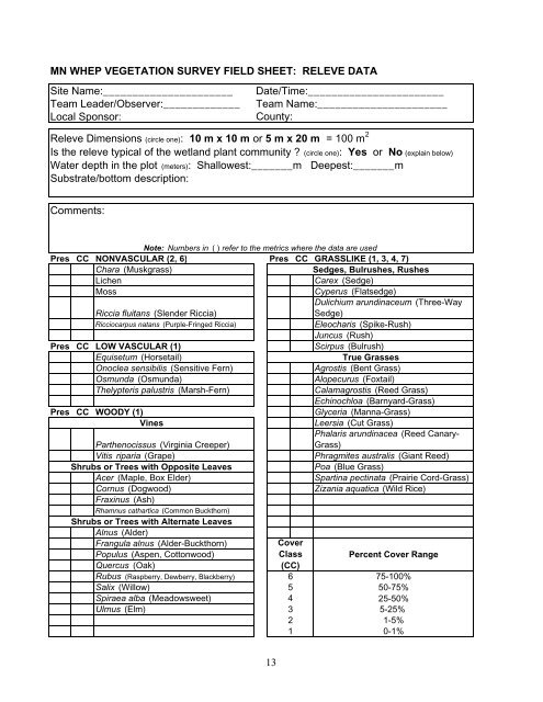 Releve Datasheet (Veg) - WHEP