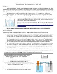 Voltaic Cells and Standard Reduction Potentials Worksheet