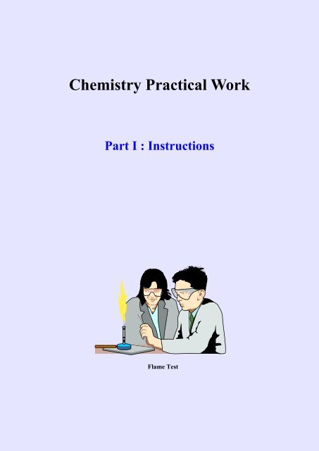 Dr Davids Chemistry Practical Work (Part I - Instructions) BkII