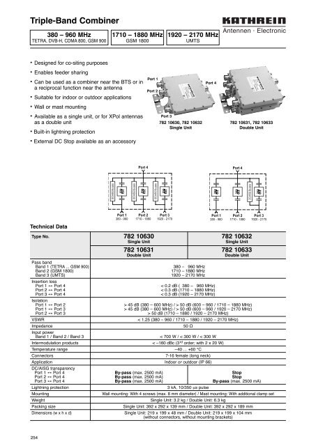 Triple-Band Combiner