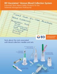 Safely Shielded With The BD Vacutainer Safety-Lok Blood