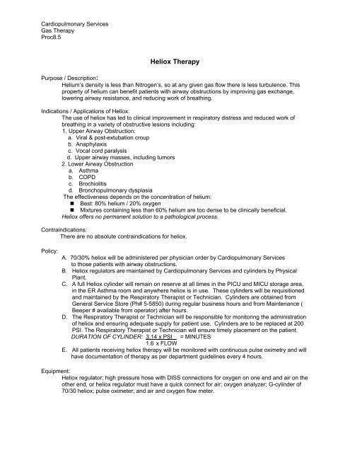 Heliox Therapy