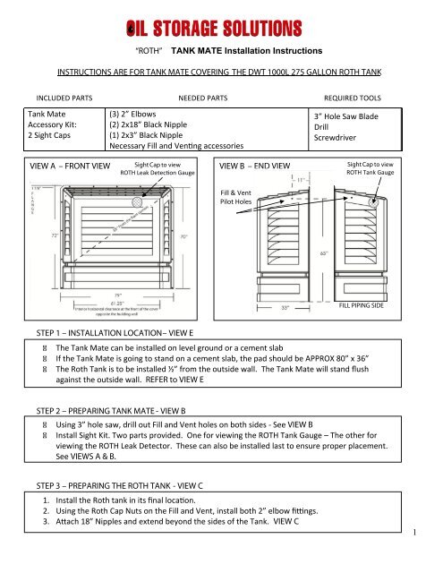 Roth Oil Tank Installation Guide – TGIDQQ