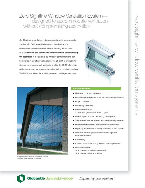 zero sightline w indow ventilation system s