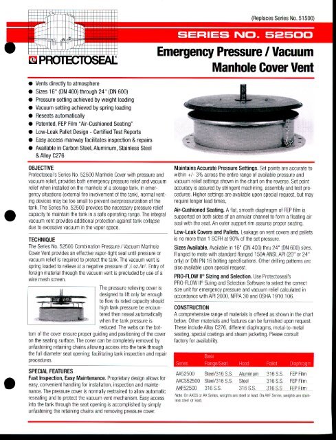 Vacuum Manhole Cover Vent - Quantum Supply Ltd.