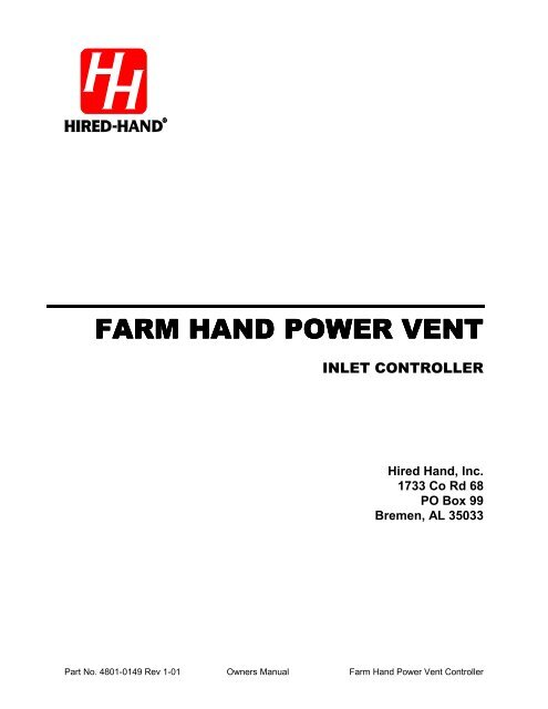 farm hand power vent farm hand power vent - Hired-Hand