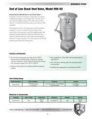 Pressure Relief Valve, Rim Vent - Enardo