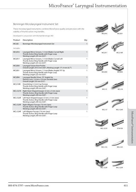 MicroFrance ® Laryngeal