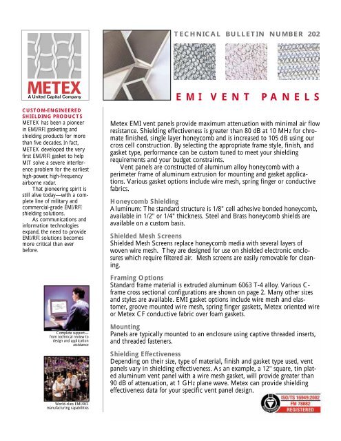 EMI Vent Panels - Metex Corp