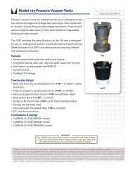 Model 748A & 748ALT Pressure Vacuum Vents - Morrison Bros