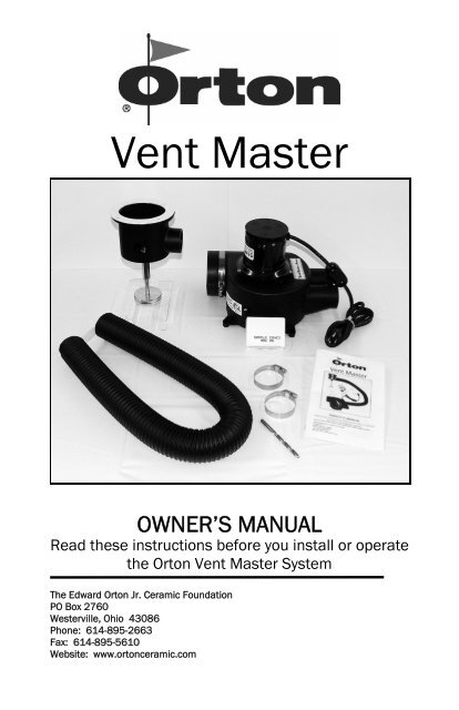 Vent Master Manual PDF - Paragon Kilns