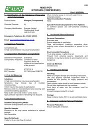 SAFETY DATA SHEET FOR COMPRESSED GAS, N.O.S. ... - Energas
