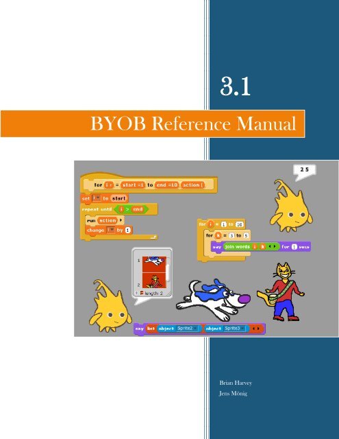 BYOB Reference Manual - Build Your Own Blocks