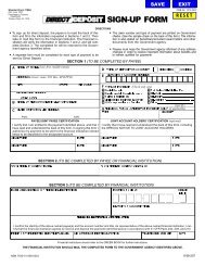 Standard Form 1199A, Direct Deposit Sign-up Form, June 1987