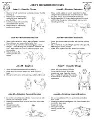 Shoulder Seperation Rehab Exercises - Memorial Medical Group
