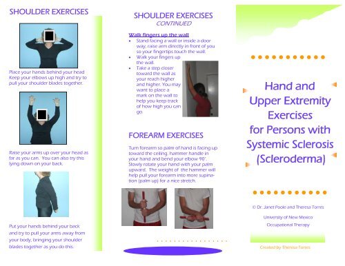 Hand and upper extremity exercises