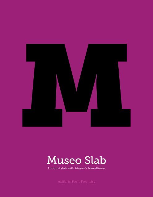 Museo Slab PDF specimen - exljbris Font Foundry