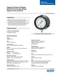 WIKA Bourdon Tube Pressure Gauge Type 23X.30