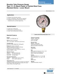 WIKA Bourdon Tube Pressure Gauge Type 23X.30