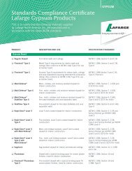 Levels of Gypsum Board Finish - Lafarge