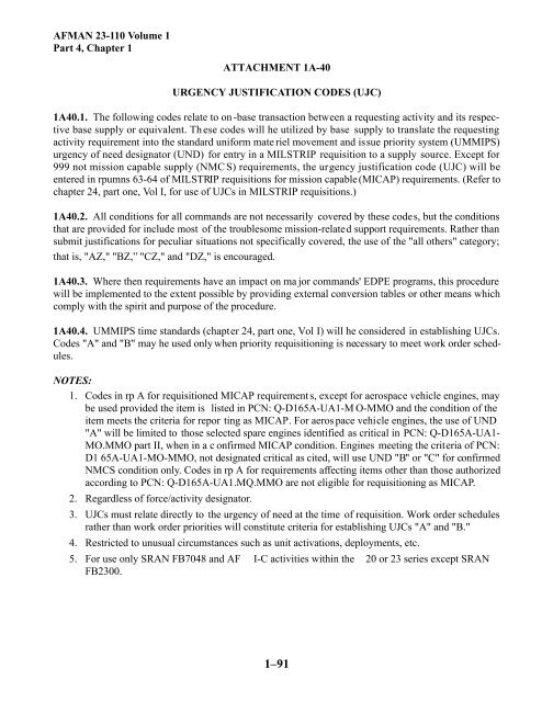 System Designator Code Ro