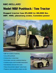 4000 lbs. drawbar pull Model 40 Tow Tractor - NMC-WOLLARD, Inc.