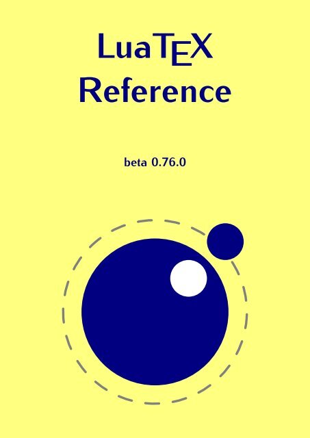 LuaTeX reference manual