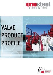 Piping Systems Data Charts - OneSteel Building Services