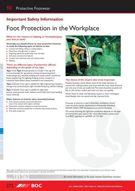 Foot Protection in the Workplace - BOC World of Welding