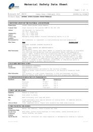Material Safety Data Sheet - Sugar Australia