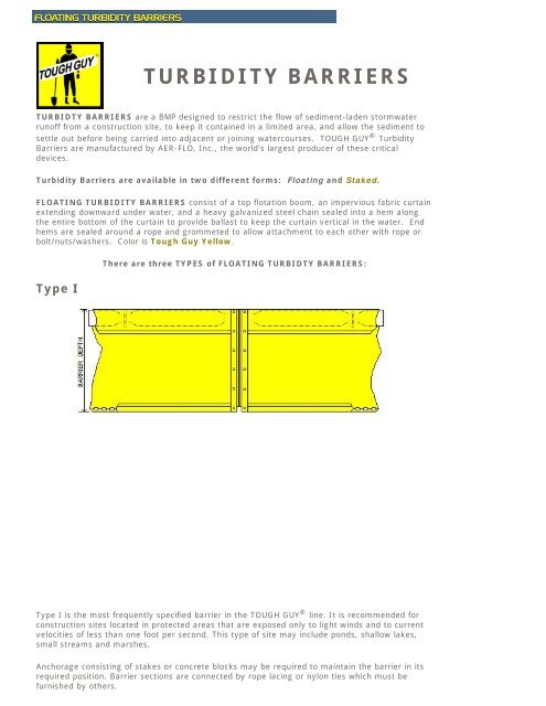 Staked Turbidity Barrier