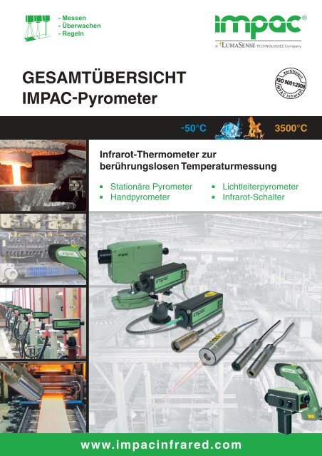 GESAMTÜBERSICHT IMPAC-Pyrometer Infrarot-Thermometer zur