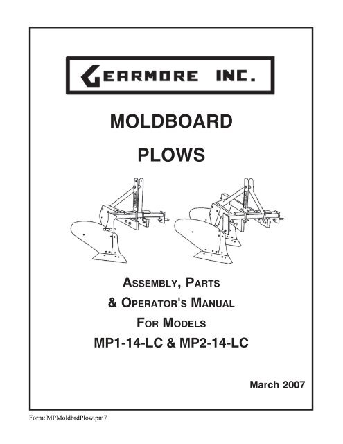 Moldboard Plow Runner Part