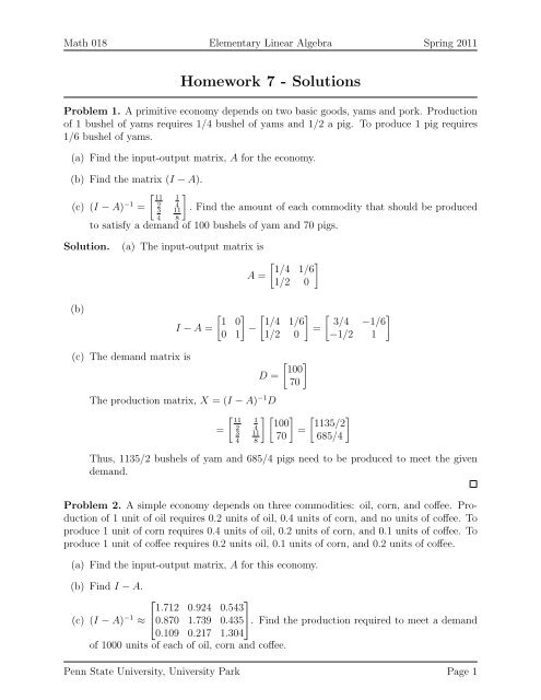 Homework 7 - Solutions - Penn State Personal Web Server - Penn ...