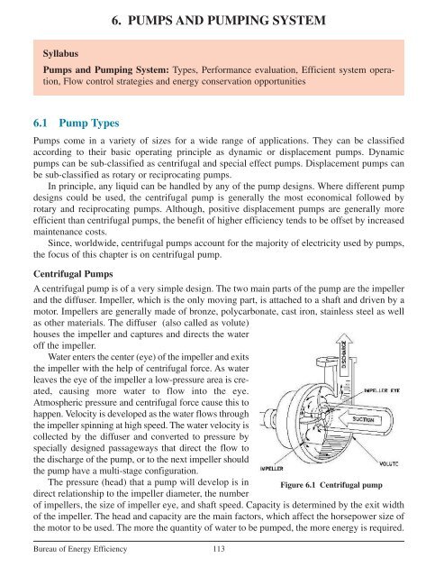 6. PUMPS AND PUMPING SYSTEM - Bureau of Energy Efficiency