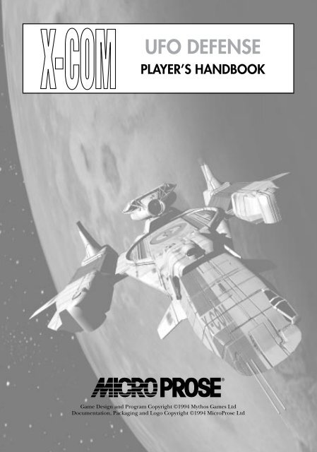 X-COM: UFO Defense manual