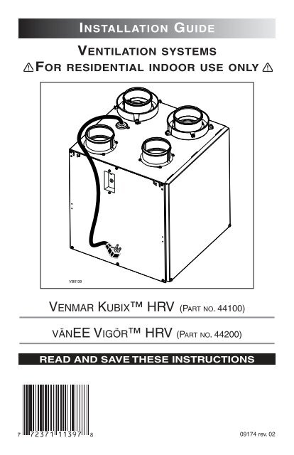 Install Manual - HRV - vanEE