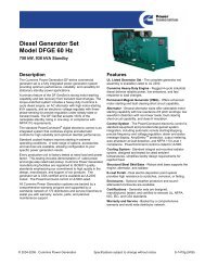 Diesel Generator Set Model DFJD 60 Hz - Cummins