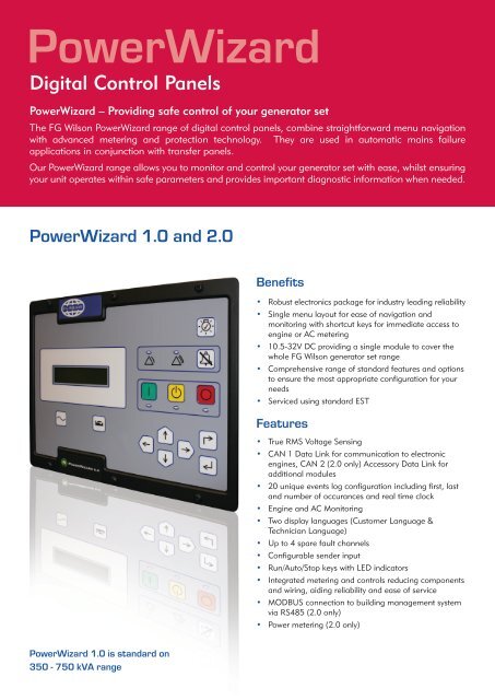 FG Wilson PowerWizard Range