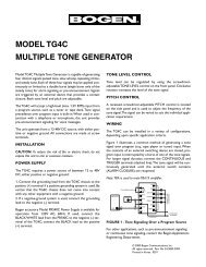 UTI1 Manual - Bogen Communications
