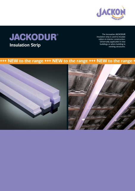 JACKODUR insulation strips - JACKON Insulation GmbH