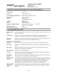 Pyrogel® XTF - Aspen Aerogels