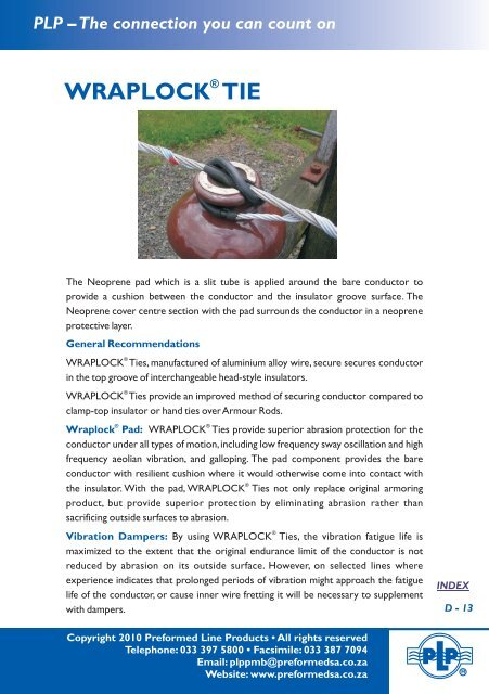 WRAPLOCK TIE - Preformed Line Products