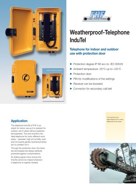 Weatherproof-Telephone InduTel