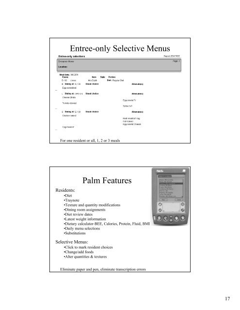 Selective Menu – Large