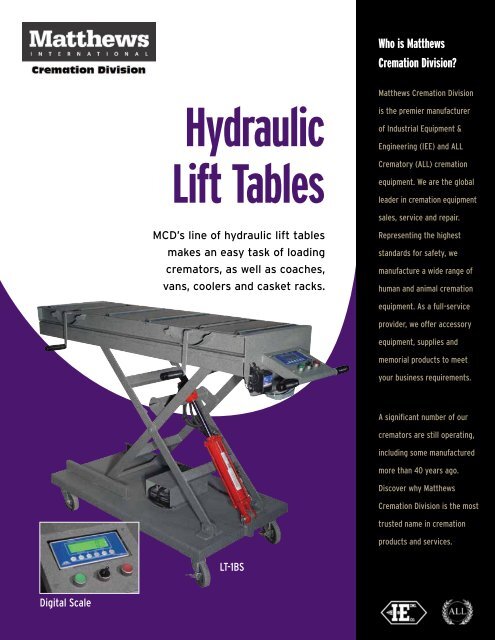 20847-Lift Table Brochure - Matthews Cremation