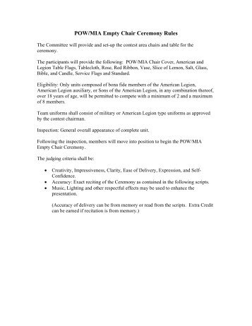 POW-MIA Table Script