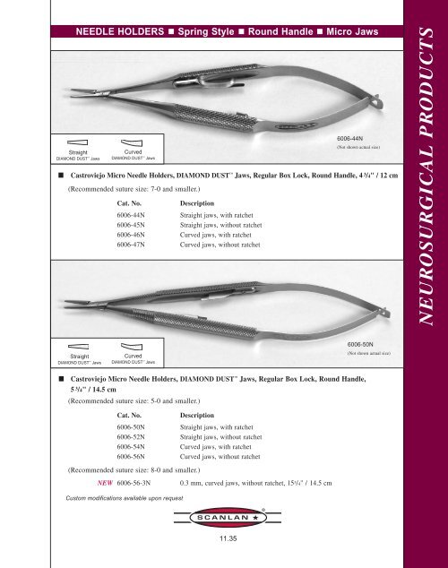 NEUROSURGICAL PRODUCTS
